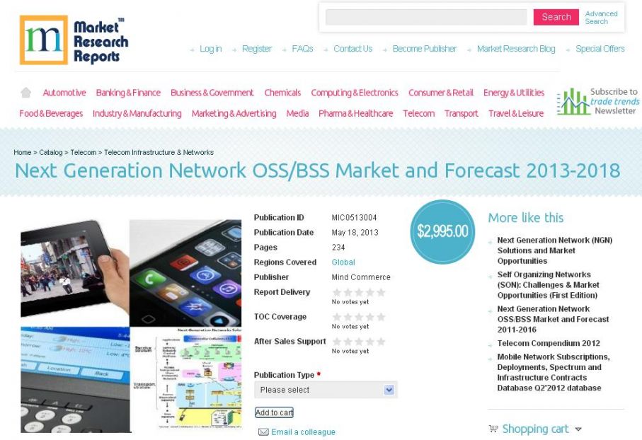 Next Generation Network OSS/BSS Market and Forecast 2013-2018 business ...