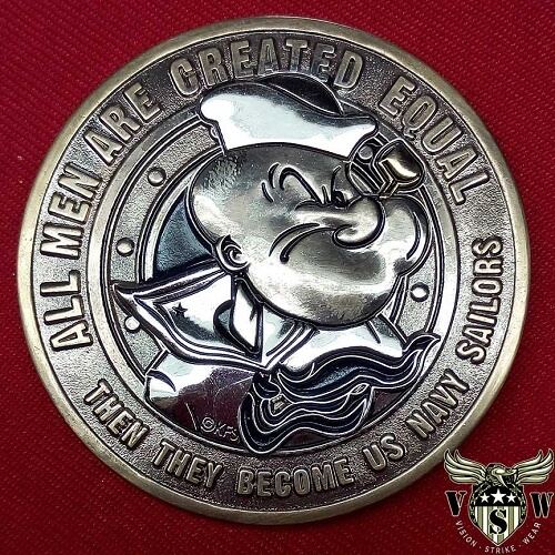 Popeye The Sailor Man Coins Released! -- Vision-Strike-Wear.Com | PRLog