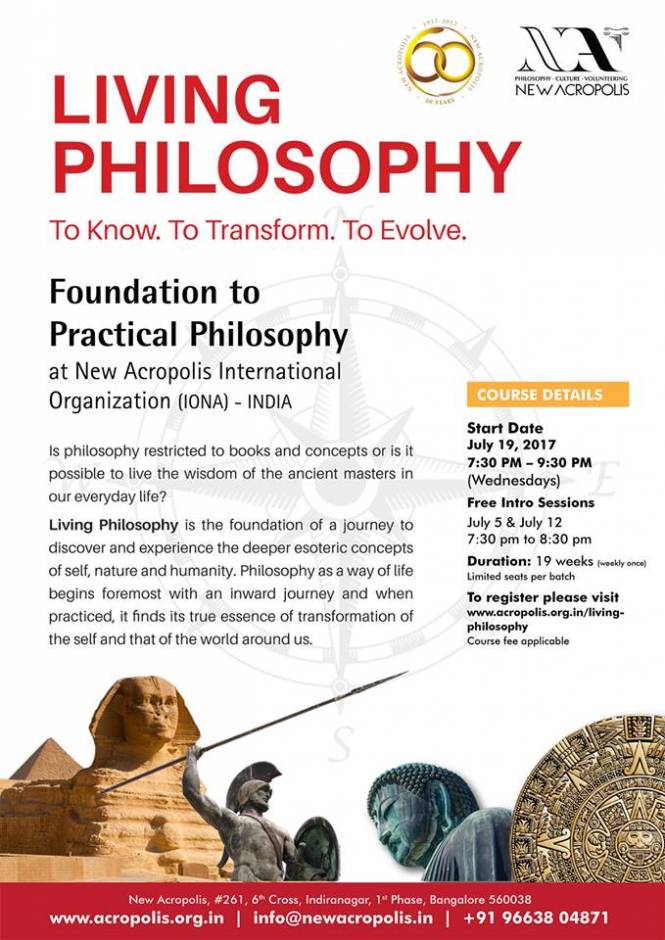 Introductory session to the Living Philosophy program -- New Acropolis ...