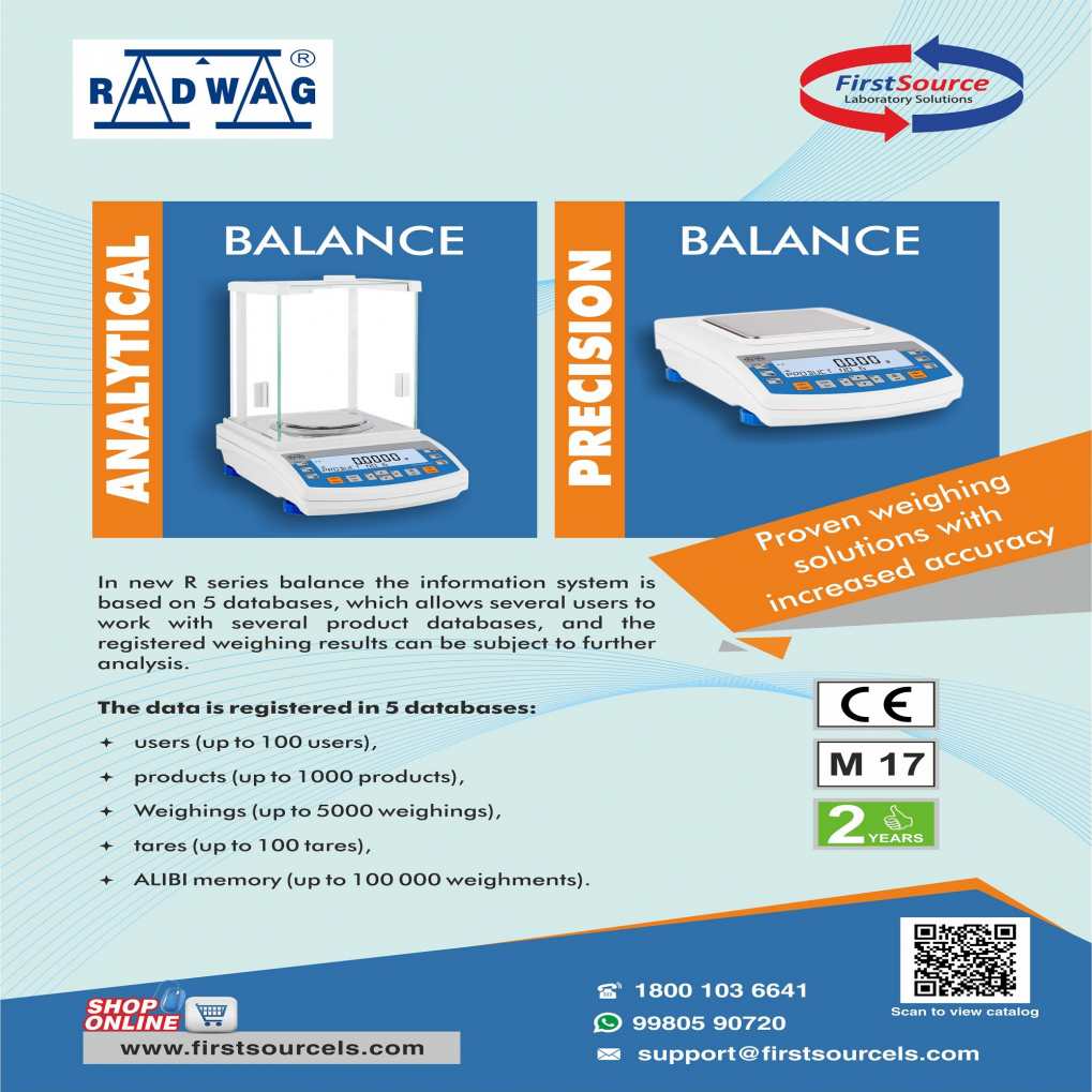 RADWAG is now with FirstSource Laboratory Solutions -- FirstSource ...